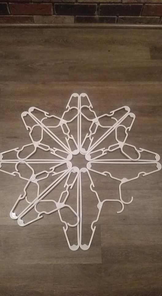Coat Hanger Christmas Snowflake CraftBits Coat Hanger Christmas Snowflake CraftBits