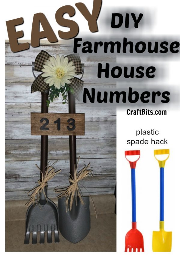Dollartree Hack Farmhouse Porch Numbers Craftbits